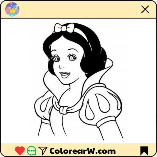 Dibujos Para Colorear Princesas Disney Blanca Nieves Dibujos De