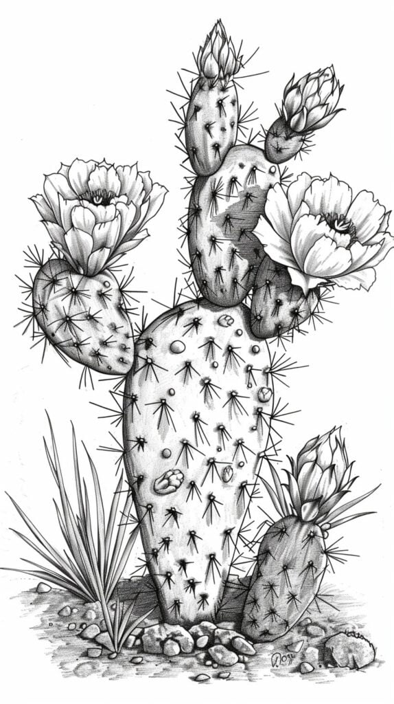 243 Cactus Para Colorear | Descarga Y Imprime Gratis