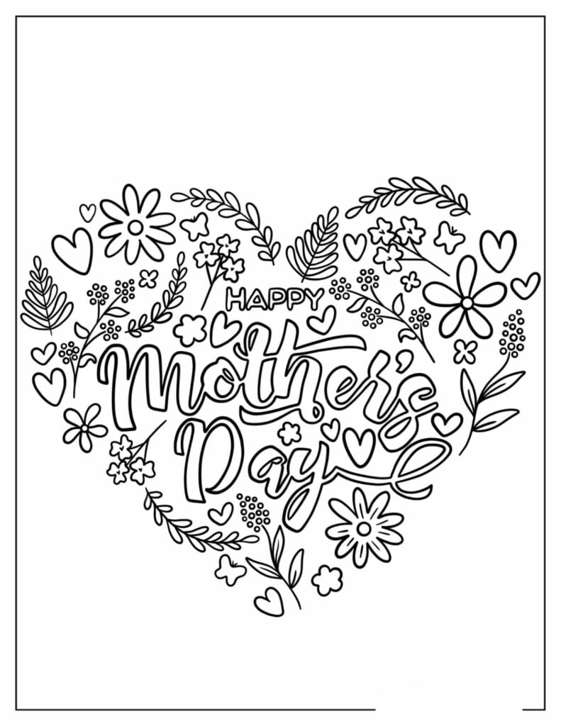 27 Día De La Madre Para Colorear: ¡Colorea Y Disfruta!