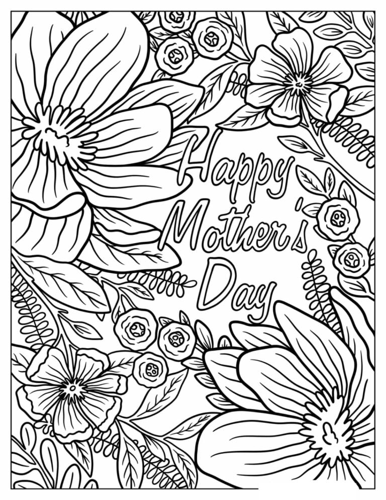 27 Día De La Madre Para Colorear: ¡Colorea Y Disfruta!