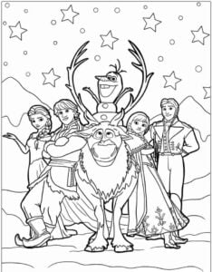 47 Frozen Para Colorear: Plantillas Gratis En ColorearW.com