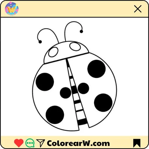 Dibujos De Mariquitas Para Colorear E Imprimir Colorear Mariquita Por