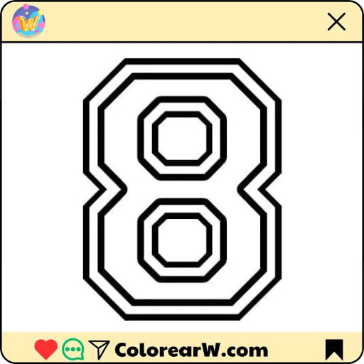 43 Número 8 Para Colorear - Imprime Y Descarga Gratis 43 Número 8 Para Colorear - Imprime Y Descarga Gratis