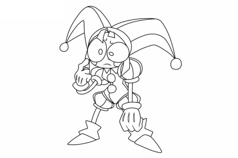 35 Pomni coloring pages - Instant Online Fun!