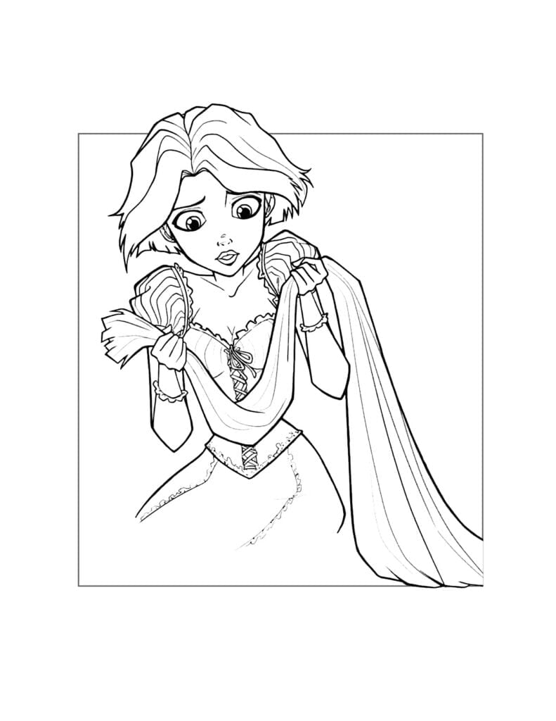 119 Rapunzel da colorare - Immagini gratuite da colorare