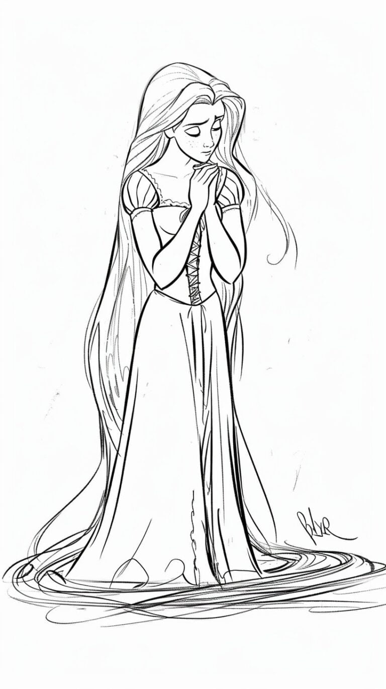 119 Rapunzel Coloring pages - Free Images Coloring pages