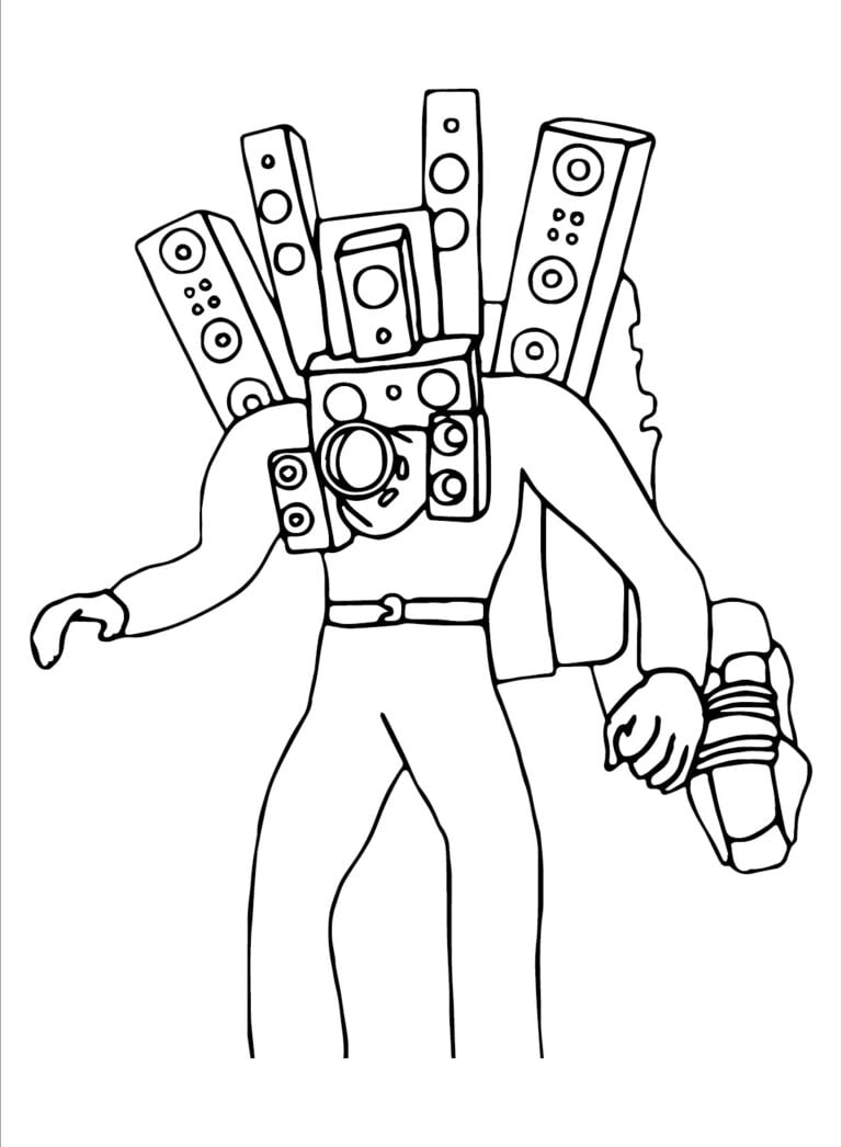 31 Titan Speakerman Para Colorear - Diversión Creativa