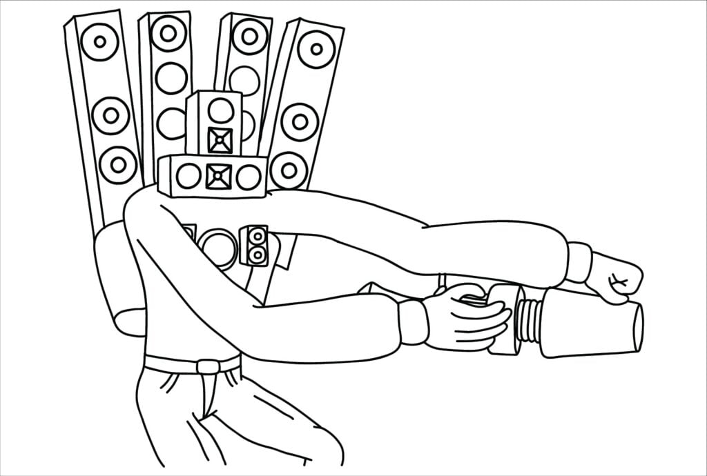 31 Titan Speakerman Para Colorear - Diversión Creativa