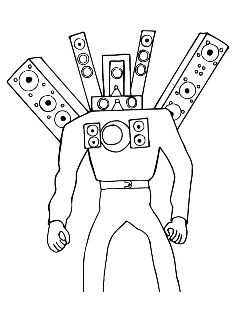 31 Titan Speakerman Coloring Pages - Creative Fun