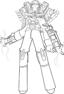 31 Titan Speakerman Coloring Pages - Creative Fun