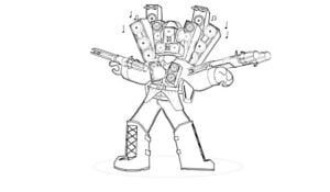 31 Titan Speakerman Coloring Pages - Creative Fun