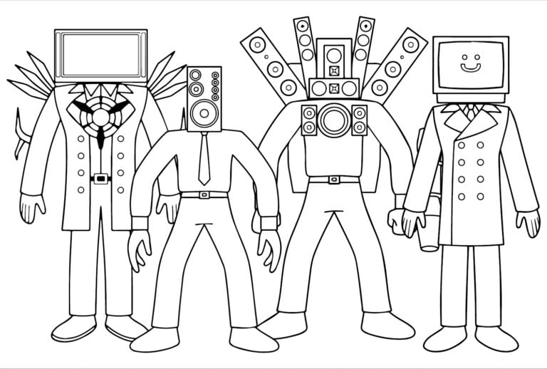 31 Titan Speakerman Coloring Pages - Creative Fun