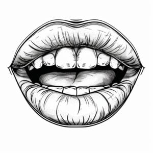 44 Coloriages de bouche Dessins de bouche | ColorearW.com