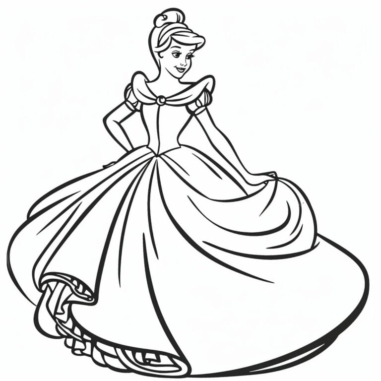 165 Cinderela para colorir: Desenhos para colorir