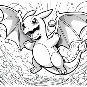 63 Charizard da colorare: Gratis per divertimento online