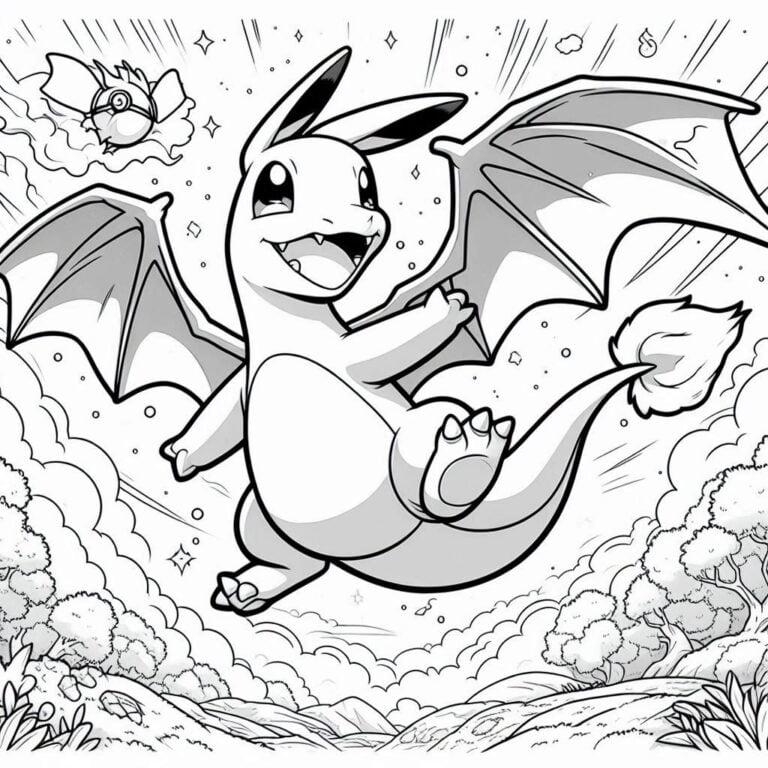 63 Charizard da colorare: Gratis per divertimento online