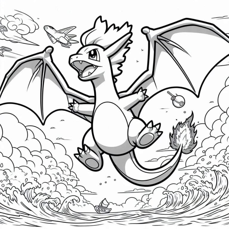 63 Charizard Para Colorear: Gratis Para Diversión En Línea