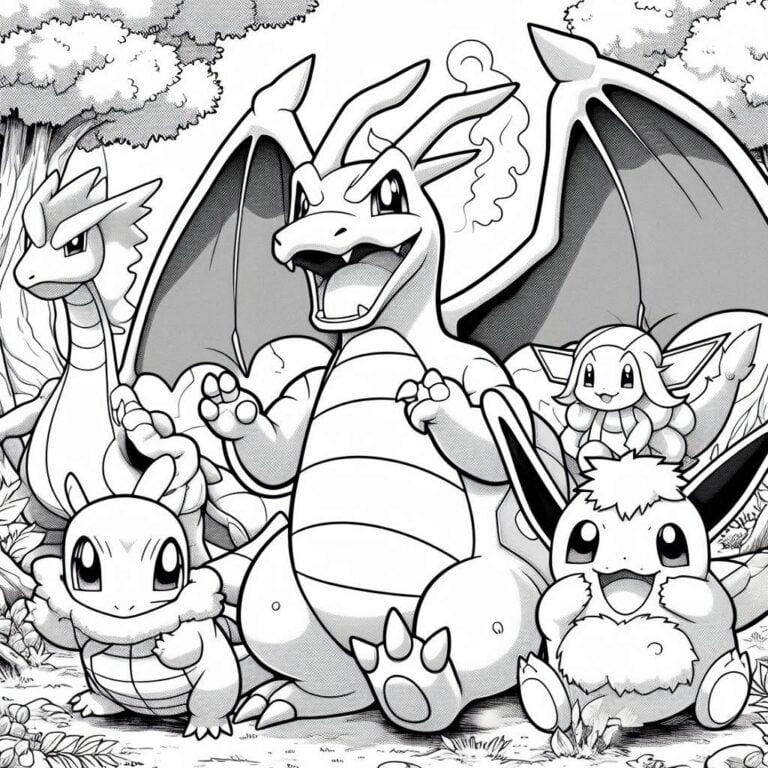 63 Charizard da colorare: Gratis per divertimento online