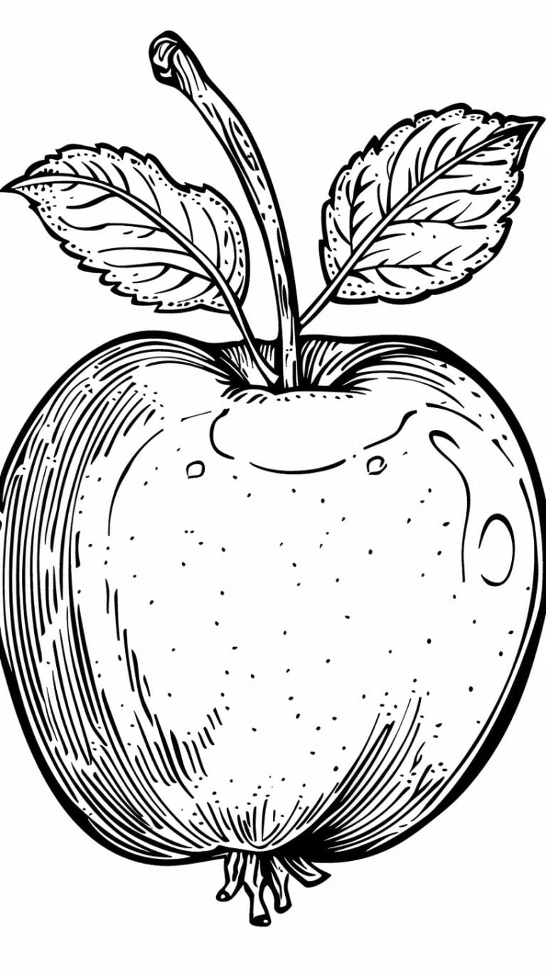 111 Manzana Para Colorear: ¡Descarga Y Disfruta Online!