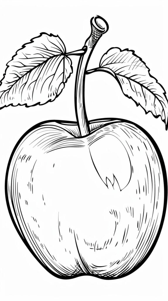 111 Apple coloring pages: Download and enjoy online!
