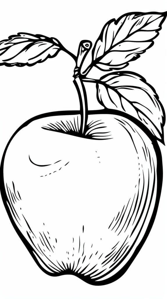 111 Manzana Para Colorear: ¡Descarga Y Disfruta Online!