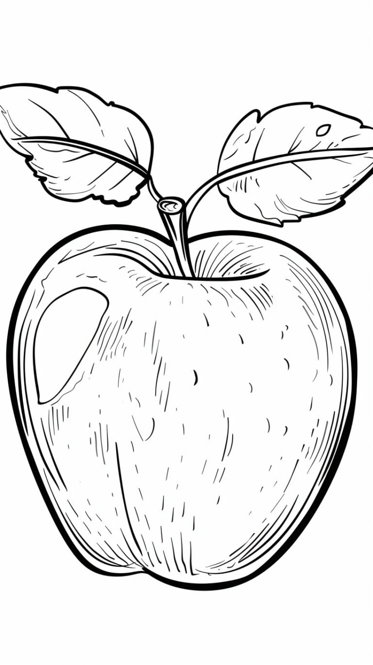 111 Manzana Para Colorear: ¡Descarga Y Disfruta Online!