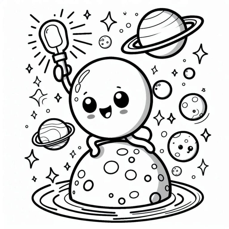 183 Planetas Para Colorear - Imágenes Gratis Para Descargar