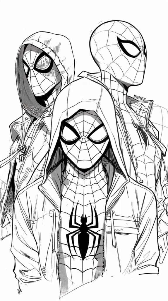 42 Miles Morales Coloriage : Téléchargez et profitez