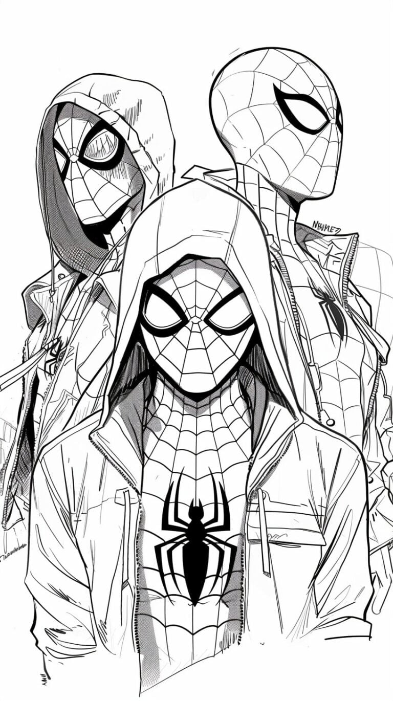 42 Miles Morales da colorare:Scarica e divertiti