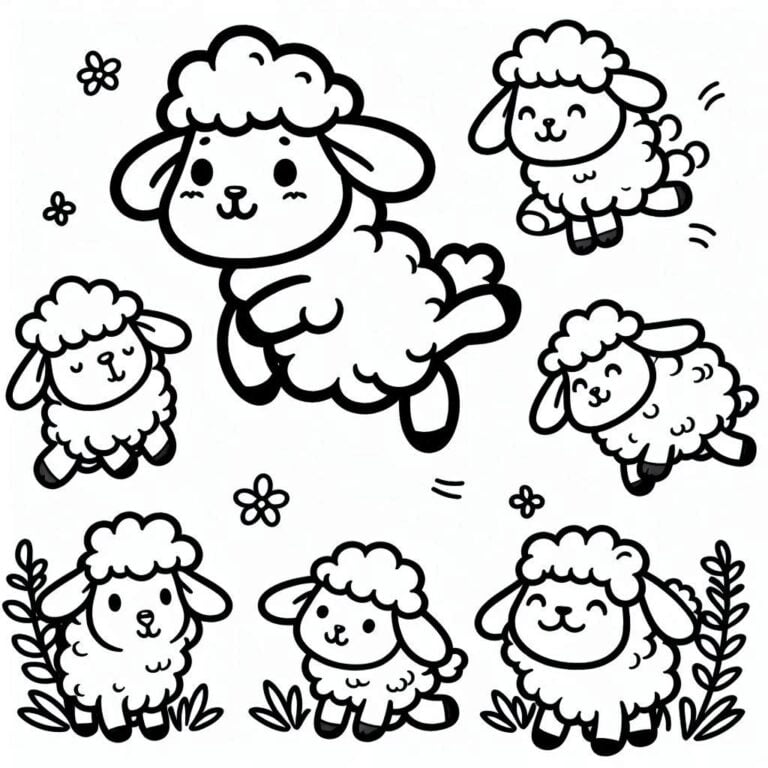 25 Ovejas Para Colorear - Descargar E Imprimir Gratis