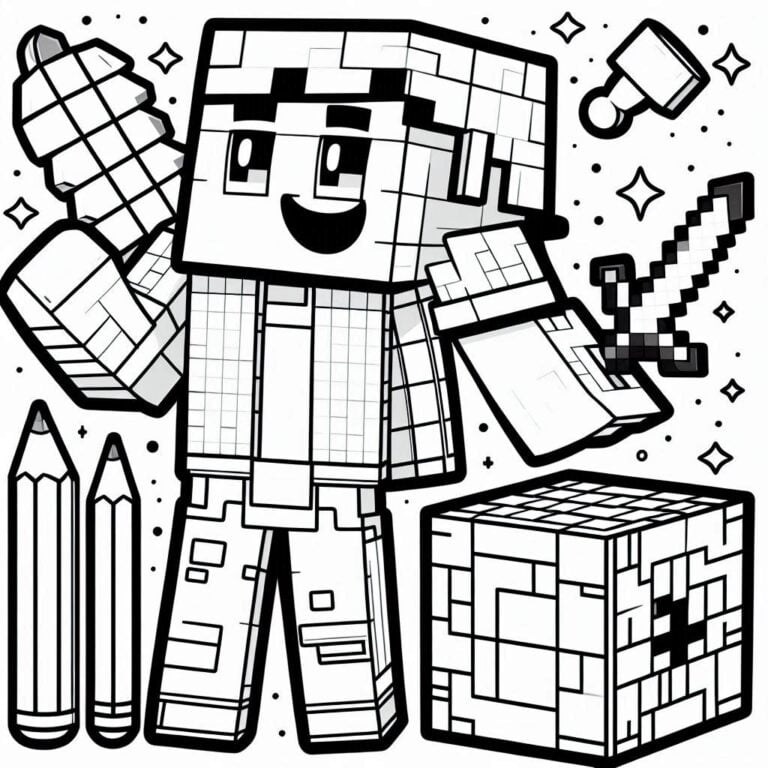 292 Minecraft Para Colorear Gratis: Descarga E Imprime Ya