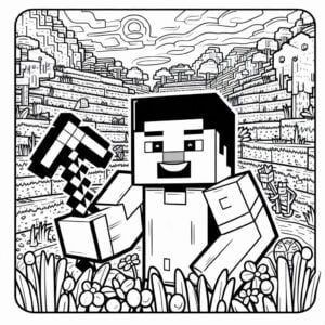 292 Minecraft Ücretsiz boyama sayfaları: Şimdi İndirin ve Yazdırın