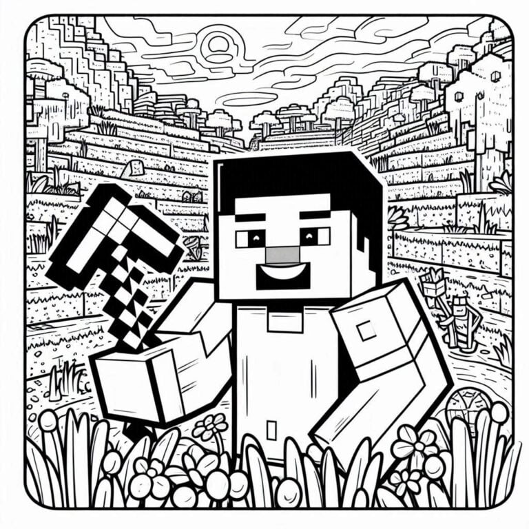 292 Minecraft Páginas para colorir grátis: Baixe e imprima agora