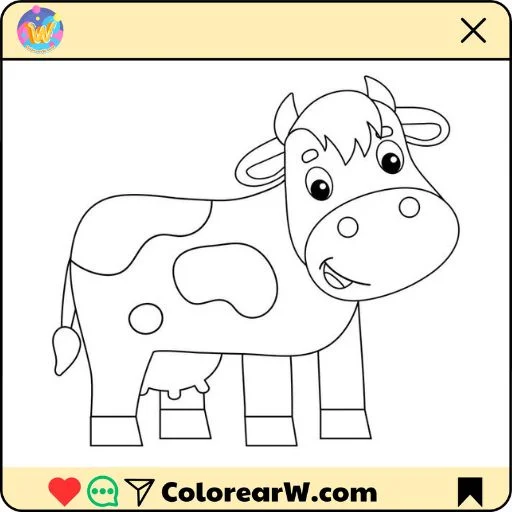 Dibujos De Vacas Para Colorear E Imprimir