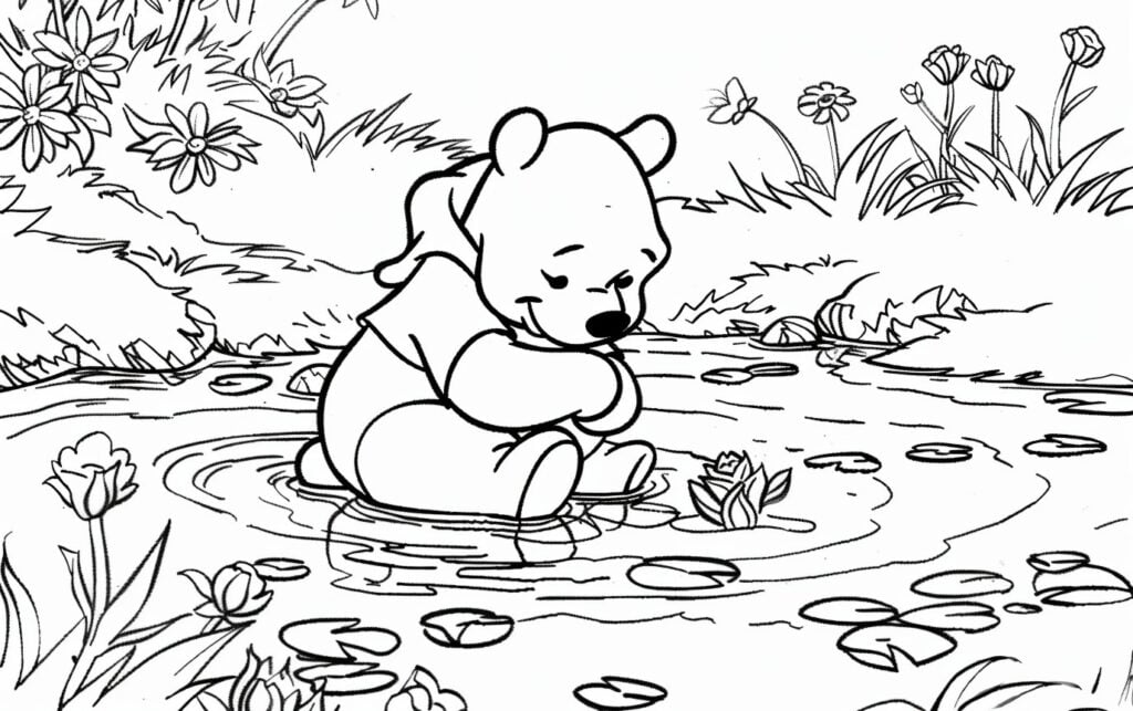 442 Winnie Pooh Para Colorear: Diversión Creativa Para Niños