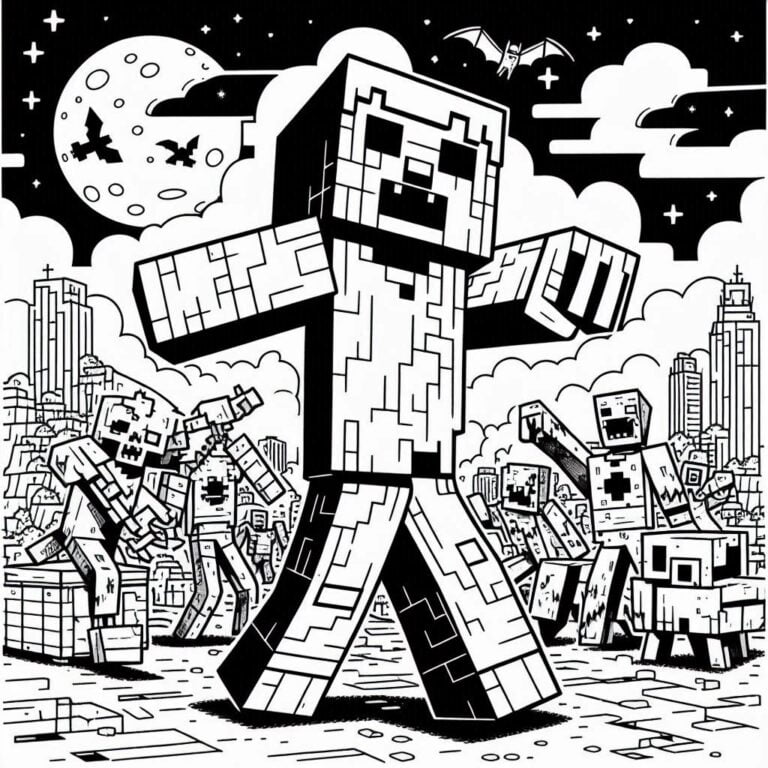 292 Minecraft Para Colorear Gratis: Descarga E Imprime Ya