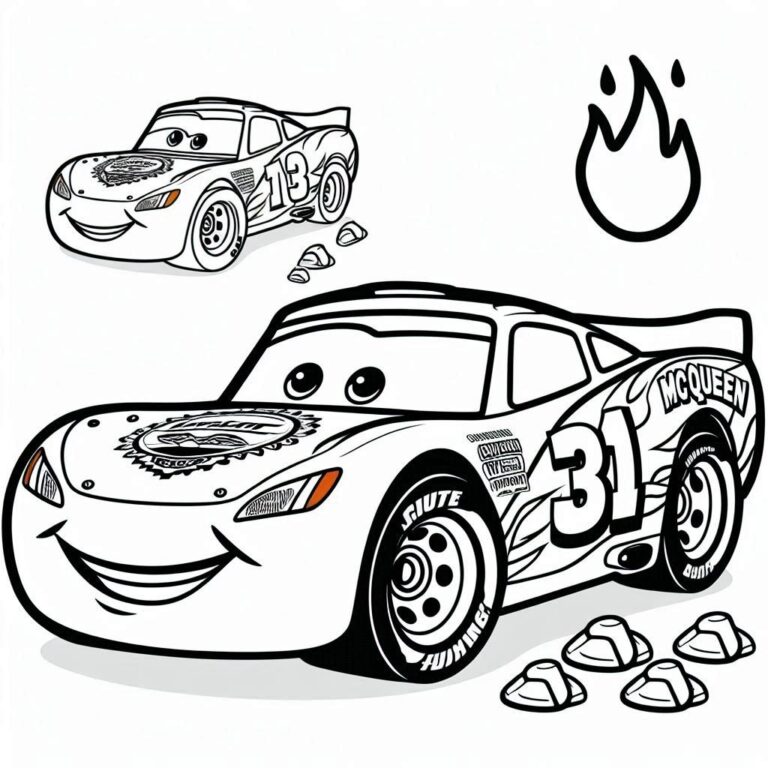 35 pages à colorier Disney Cars : pages à colorier en ligne gratuites