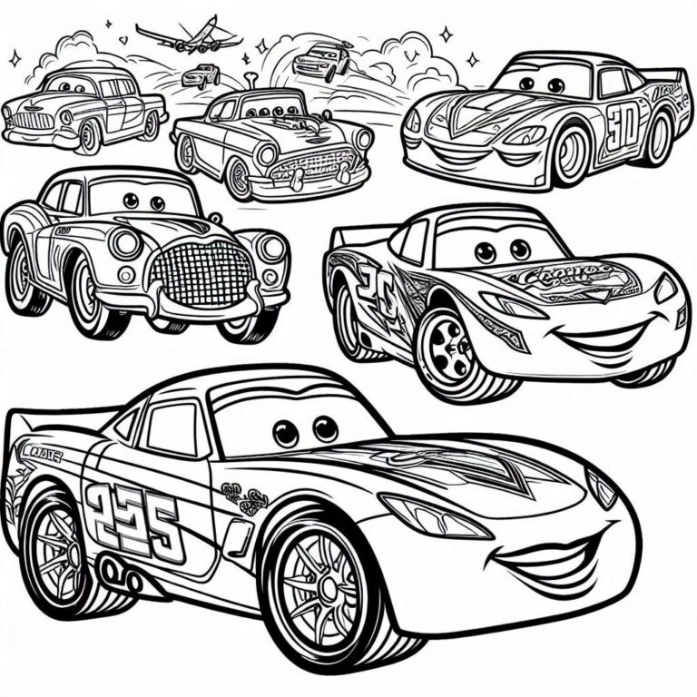 35 pages à colorier Disney Cars : pages à colorier en ligne gratuites