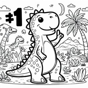 36 Páginas para colorir do número 1: imprima e baixe gratuitamente