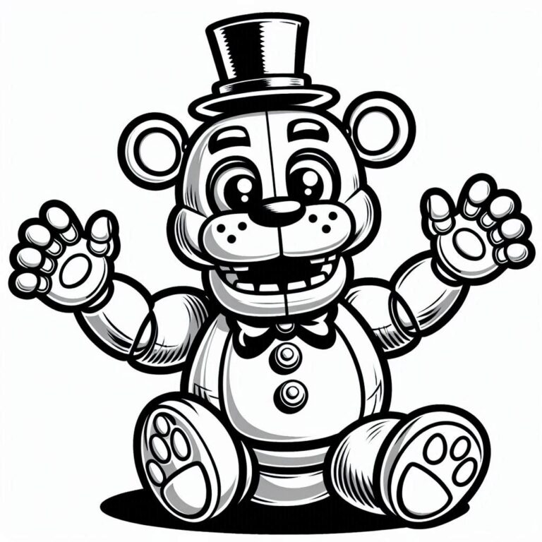 52 Freddy Para Colorear - Imprime Y Disfruta