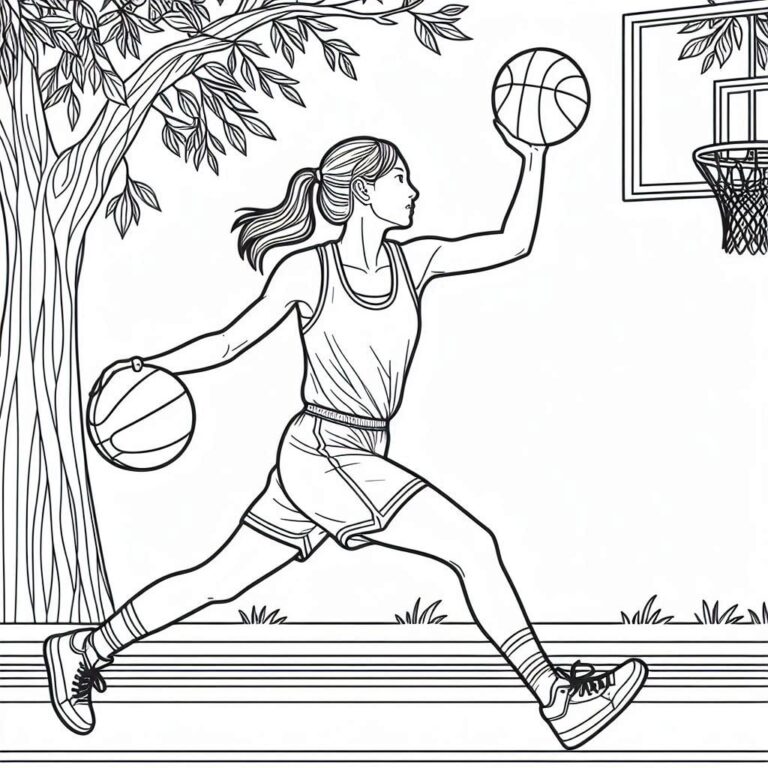 56 Basketbol boyama sayfaları - Ücretsiz Çevrimiçi Çizimler