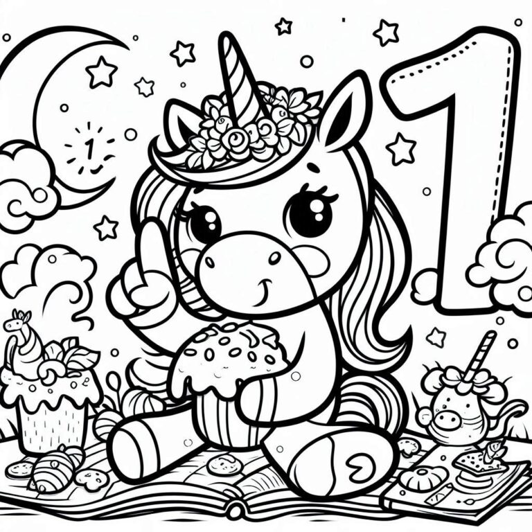 36 Número 1 Para Colorear: Imprime Y Descarga Gratis