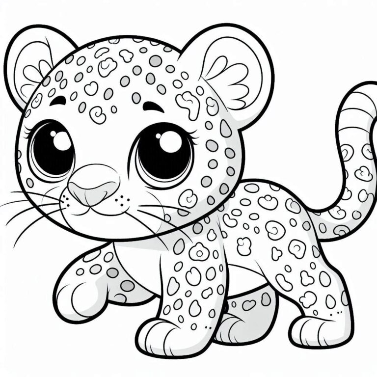67 Leopardo Para Colorear - Descarga E Imprime