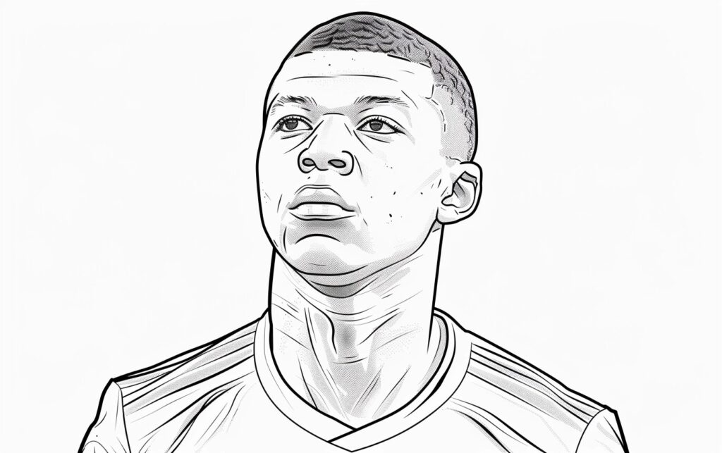 21 Mbappé Para Colorear: Dibujos Gratis Para Diversión