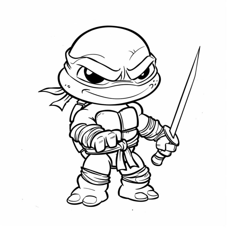 52 Tartarughe Ninja da colorare: Disegni da stampare